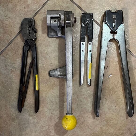 Other | 4 Crimpingbandingtensioner Heavy Duty Vintage Working Tools Usa ...